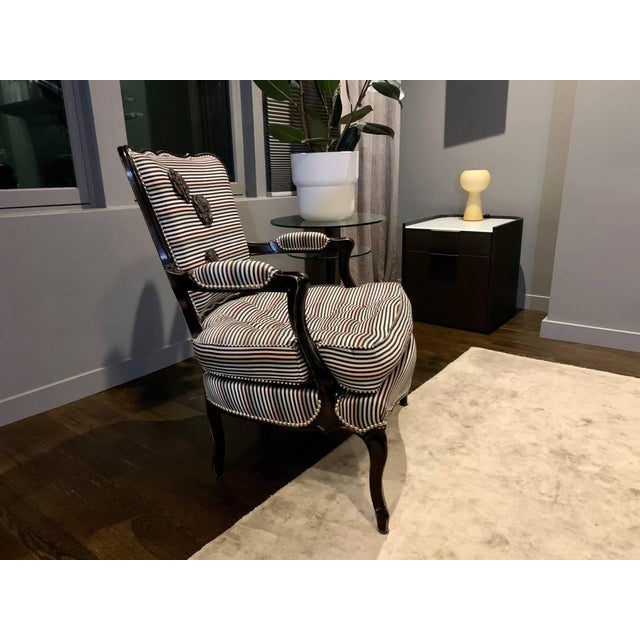 Roche Bobois Les Provenciales Striped Bergere Ivana Armchair by Jean ...