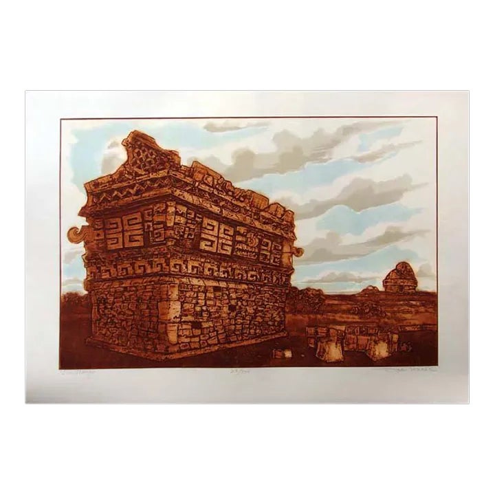 Dean Meeker Los Manjas Original Signed Intaglio Collagraph Artwork ...