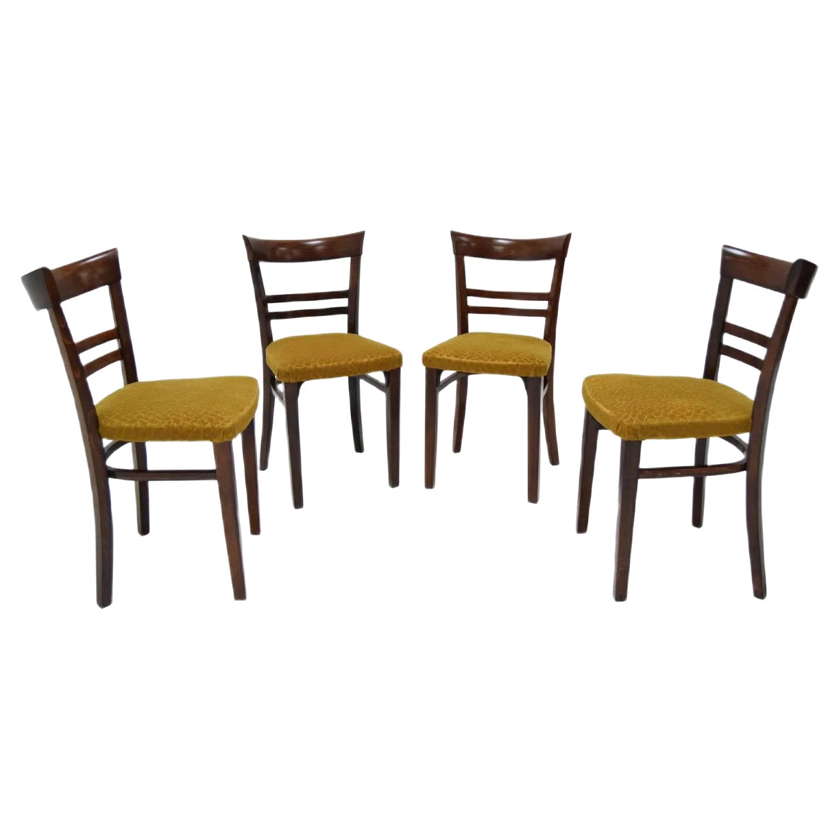 Art Deco Dining Chairs by Fischel, 1930s, Set of 4 | Chairish