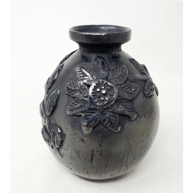 Vintage Dona Rosa Barro Negro Black Clay Vase 5.5" Tall - Sb Coyotepec ...