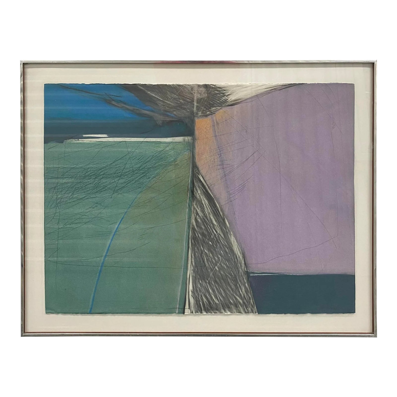 Postmodern Colorful Mixed Media Painting | Chairish
