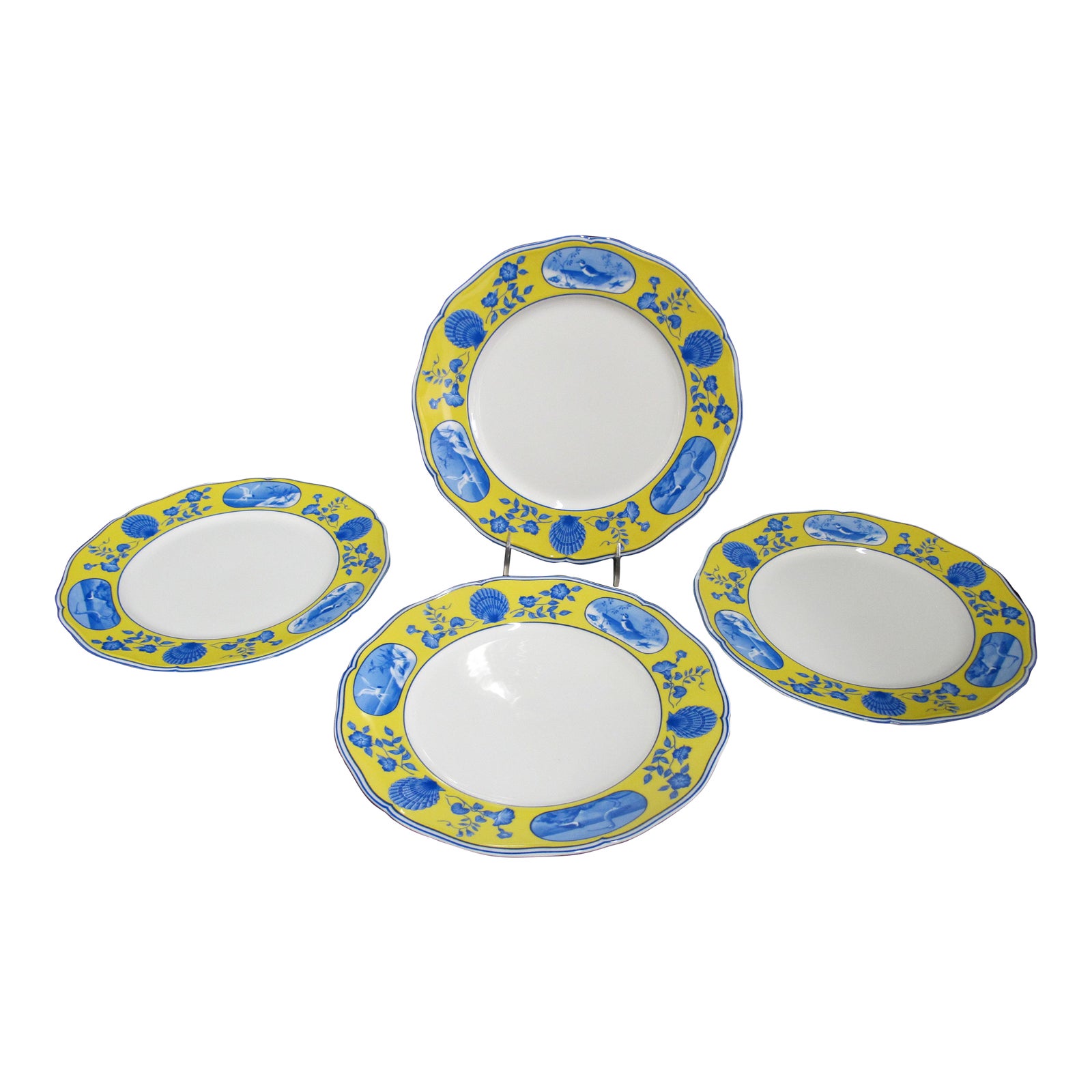 Lynn Chase Whimsical Coastal Theme Costa Azzurra 10 3/4" Dinner Plate ...