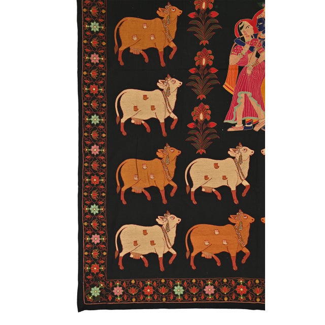 1930s Radha Krishna Pichwai Textile | Chairish