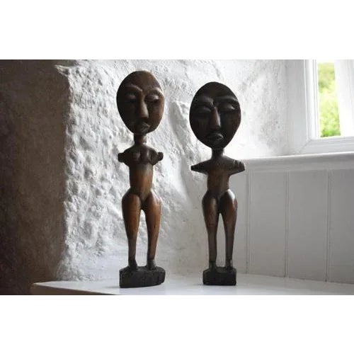 Large Akuaba Fertility Dolls from the Ashanti People of Ghana, Set of 2 ...