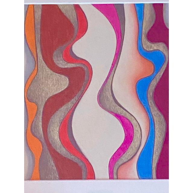 Modern Abstract Pencil Drawing Illustrations - Pair | Chairish
