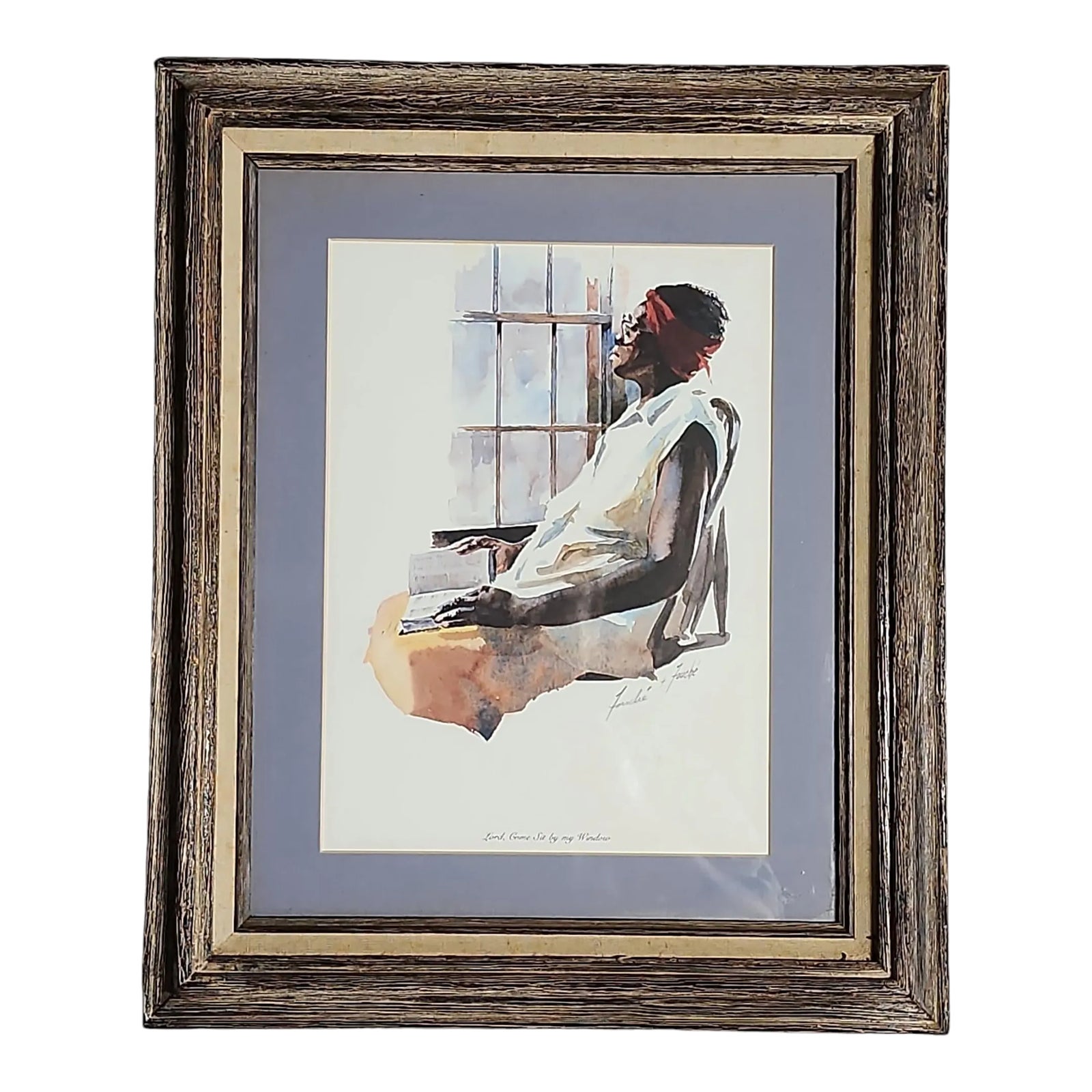 Virginia Fouche Bolton (Amer. 1929-2004) Pencil Signed "Lord, Come Sit ...