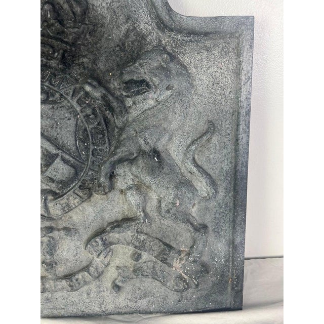 Victorian Cast Metal Fireback Plaque | Chairish