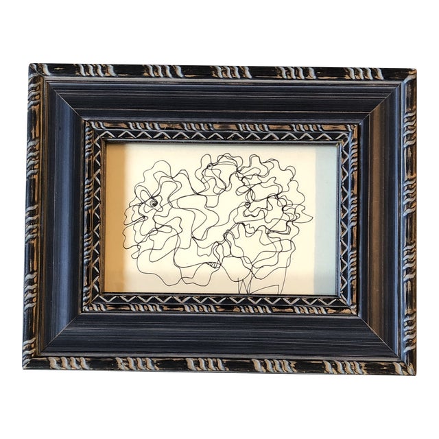 1980’s Vintage Original Wayne Cunningham Abstract Ink Drawing Framed ...