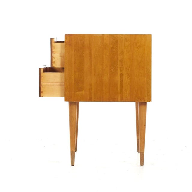 Edmond Spence Mid Century Maple Nightstands - Pair | Chairish