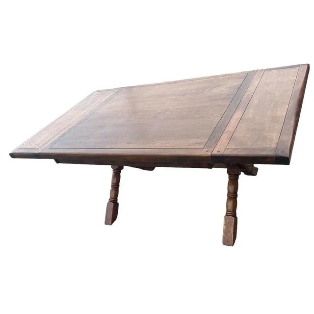Temple Stuart Rockingham Collection Solid Walnut Sawbuck Trestle Dining ...