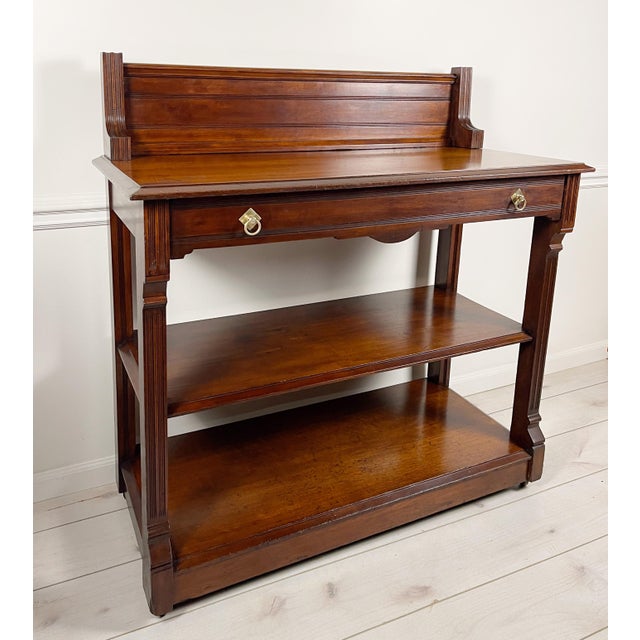 Antique Eastlake Victorian Mahogany Large Three-Tier Buffet Server ...
