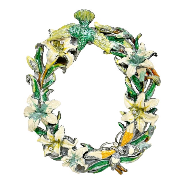 Vintage Style Hummingbird Picture Frame | Chairish