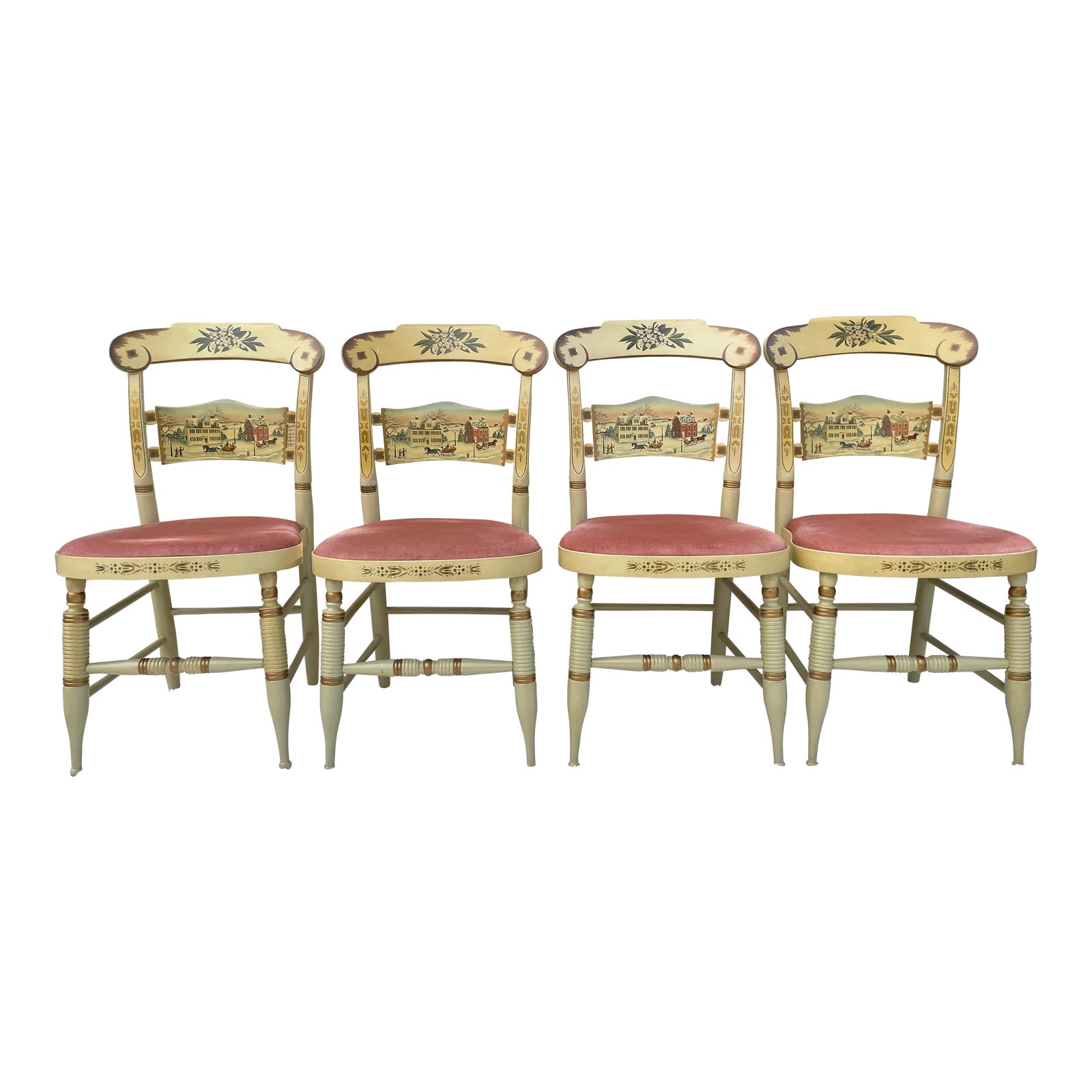 1970s Vintage Limited Edition Set of 4 Butler McCook Homestead the Amos ...
