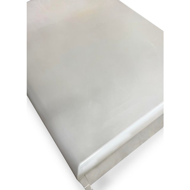 Robert Rougier Pearl and Silver Nightstands -A Pair | Chairish