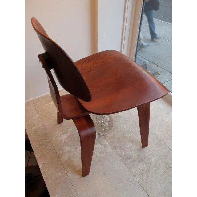 1940s Mid-Century Modern Charles Eames Evans DCW Side Chair | Chairish
