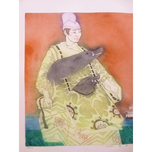 1990s "Retour De La Chasse" David Silverberg Etching Numbered 59/120 ...