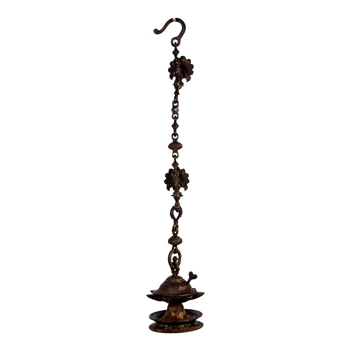 1930s Asian Engraved Bronze Censer | Chairish