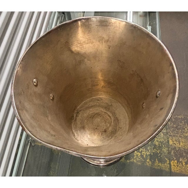 Handmade Silverplate Champagne Cooler With Elephant Head Handles | Chairish