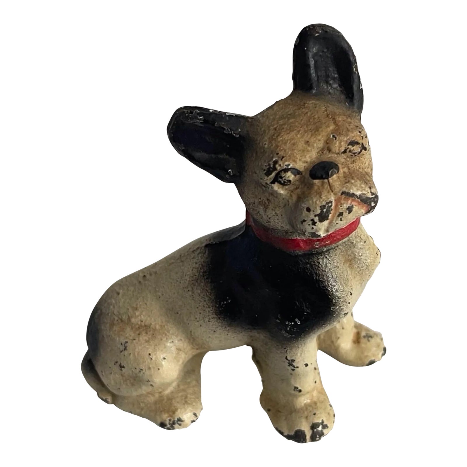 Antique Miniature Hubley Cast Iron French Bulldog Paperweight Figurine ...