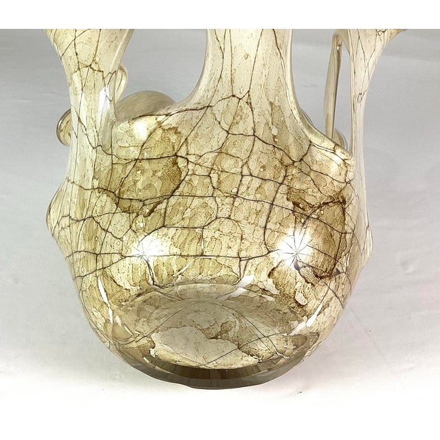 1990s Makora Krosno Contemporary Art Glass Vase Chairish