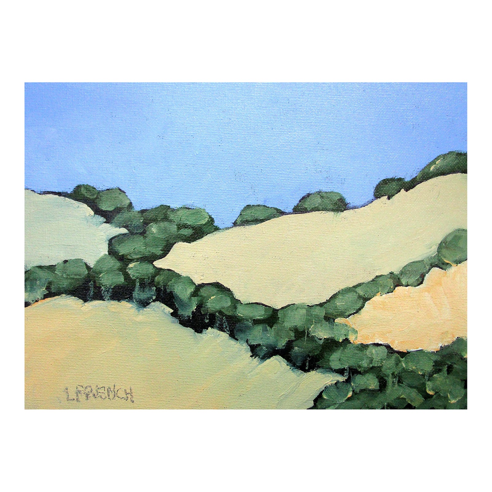 Malibu Hills Lynne French California Landscape 9x12 Oil | Chairish