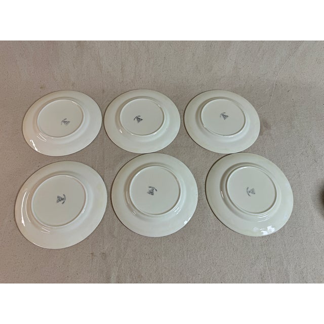 Vintage Set of 6 Bone China Plates by Sutherland | Chairish