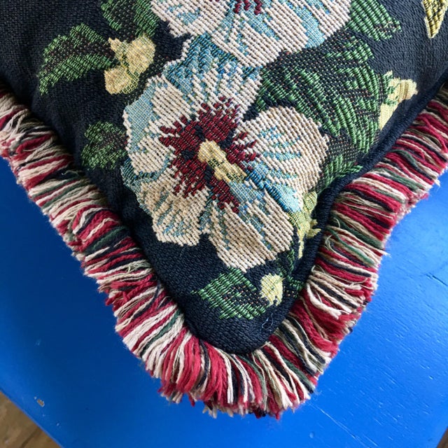 Vintage Vegetable Tapestry Pillow | Chairish