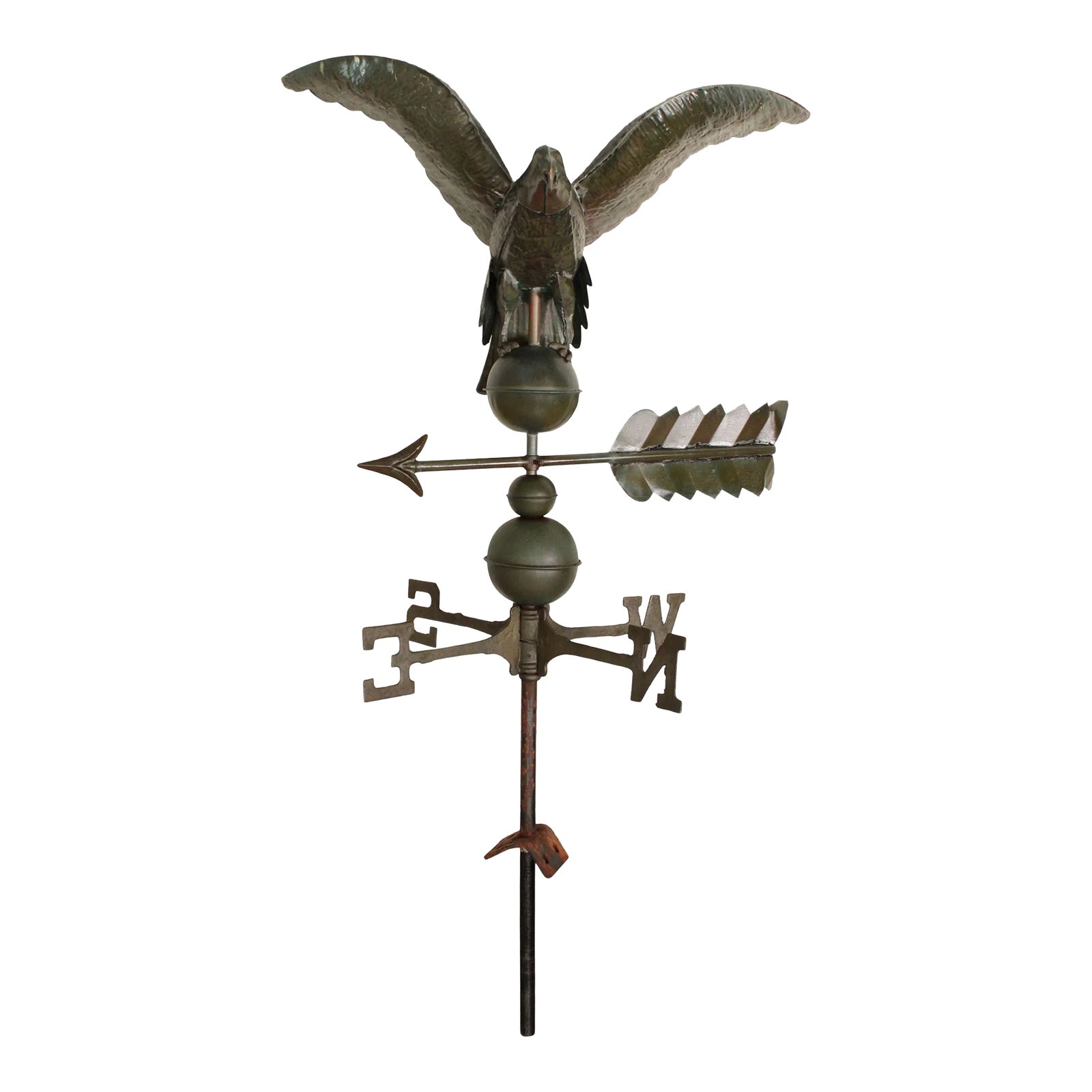 Vintage Copper Eagle Weathervane | Chairish