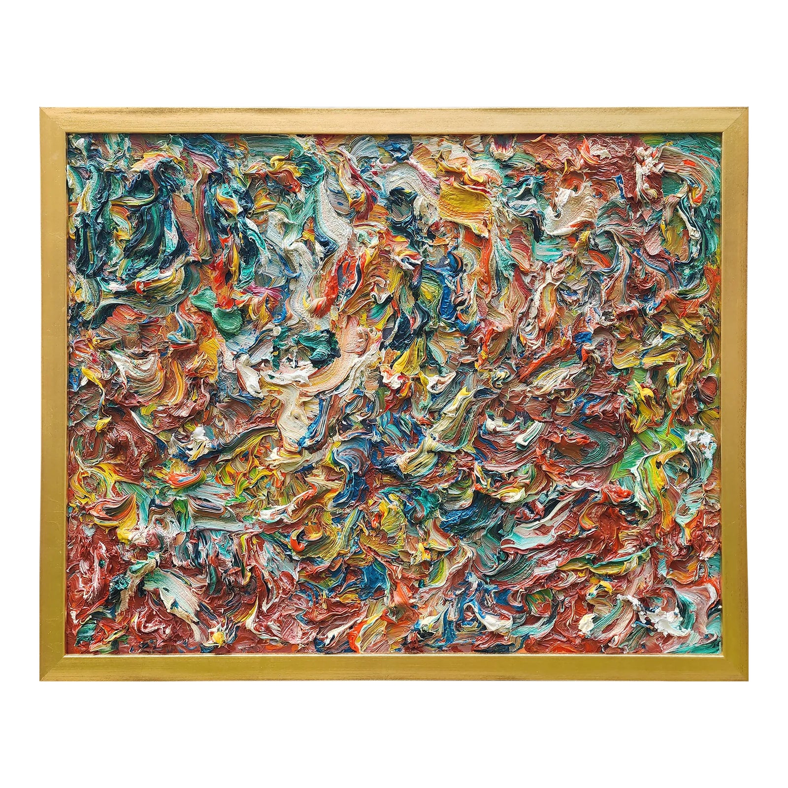 Contemporary Abstract Expressionist Original Oil Painting "Softly ...