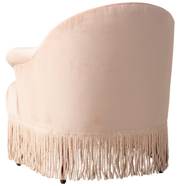 Fringe Chair in Titan Pink Champagne | Chairish