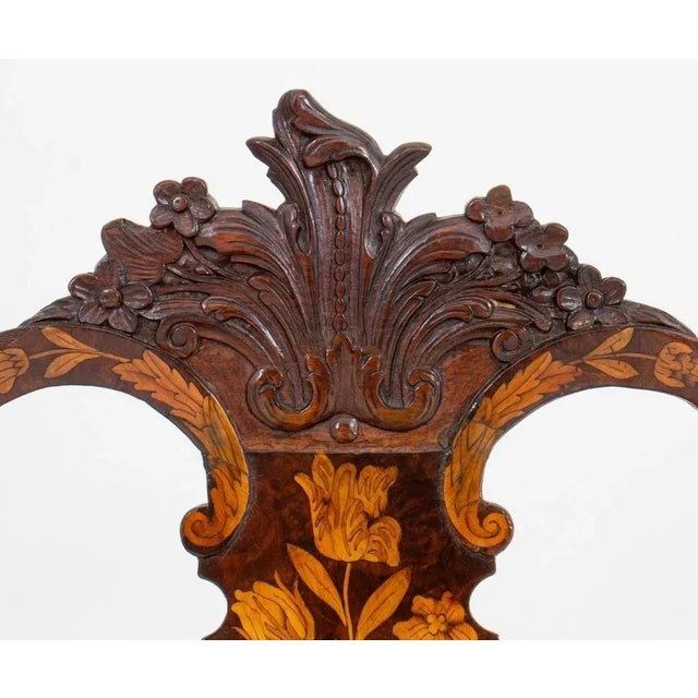 Dutch Baroque Style Marquetry Side Chair, 19th C. | Chairish