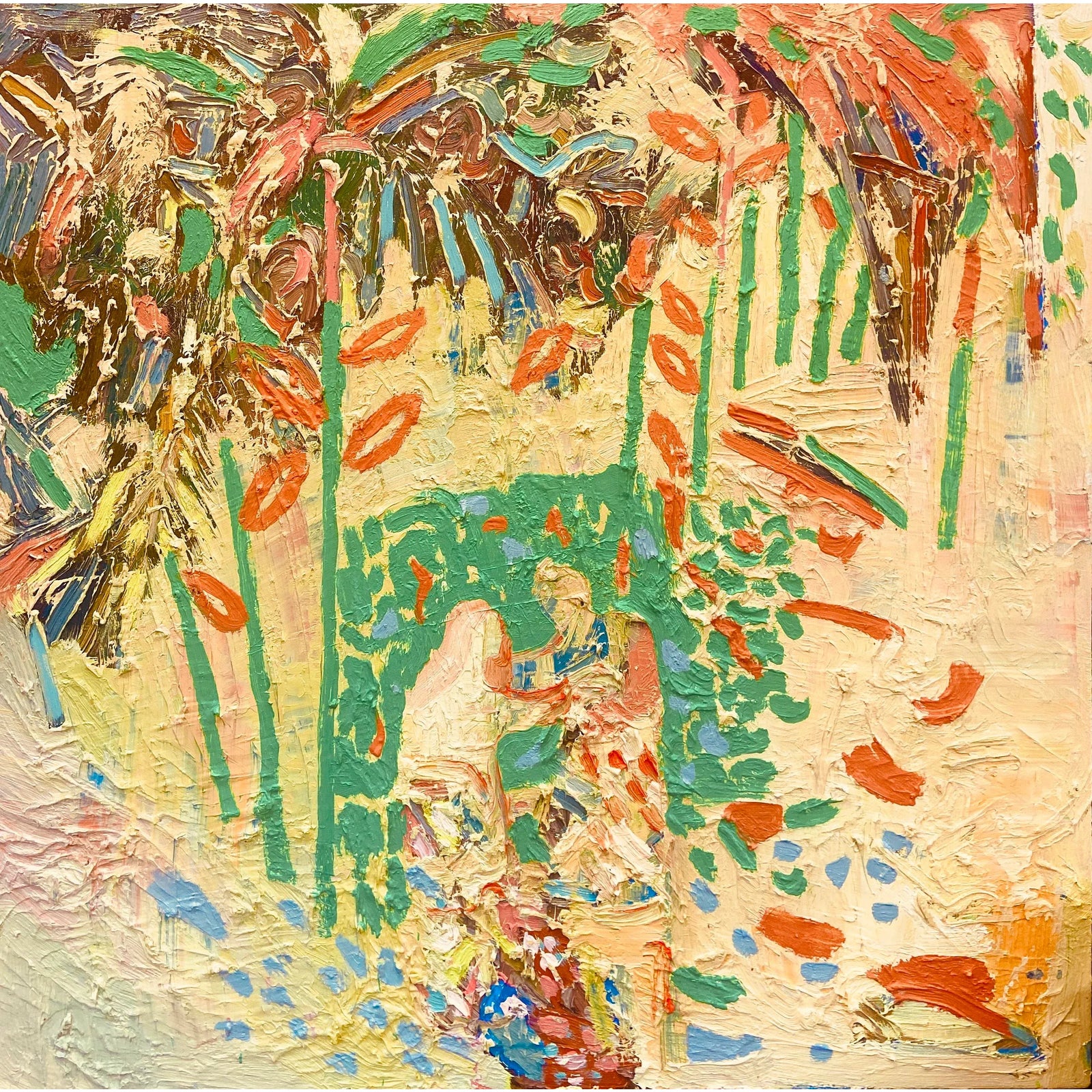 The Dance of Aarna and the Maharaja. Painting by Paul Wadsworth | Chairish