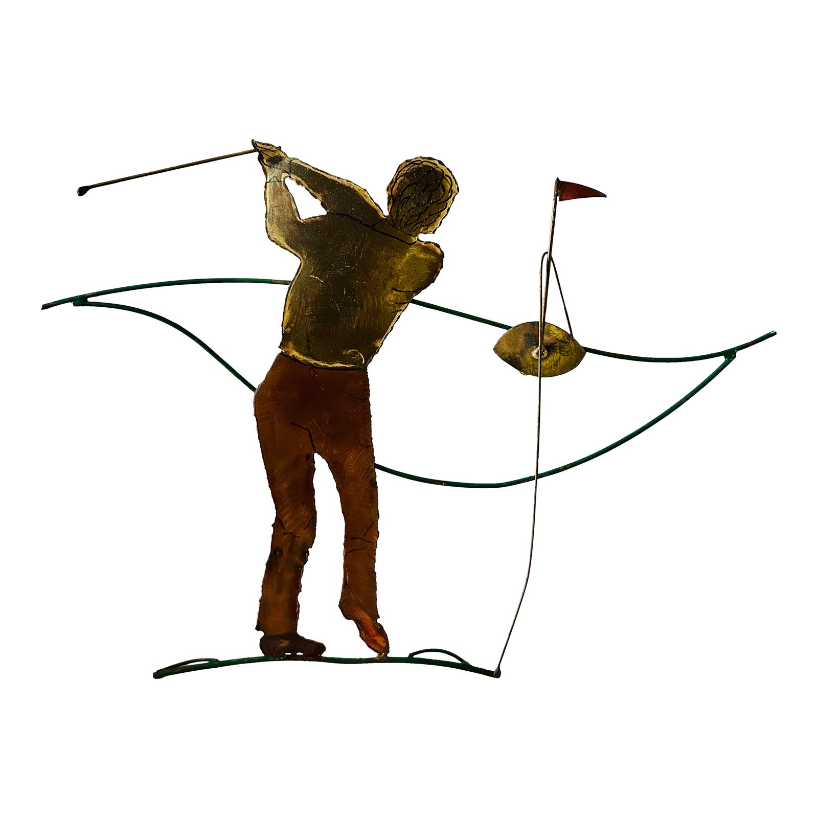 MCM Golf Bergasse Sculpture | Chairish