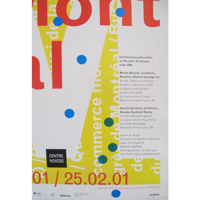 2001 Original Poster - Le Nouveau Montreal - Centre De Design De l'UQAM ...
