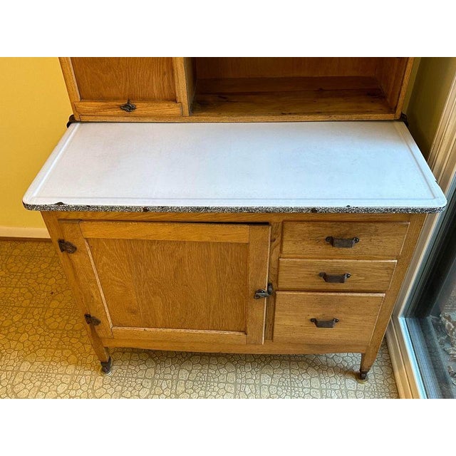 1920s Antique McDougall Hoosier Wood Cabinet With Pie Safe and Flour ...