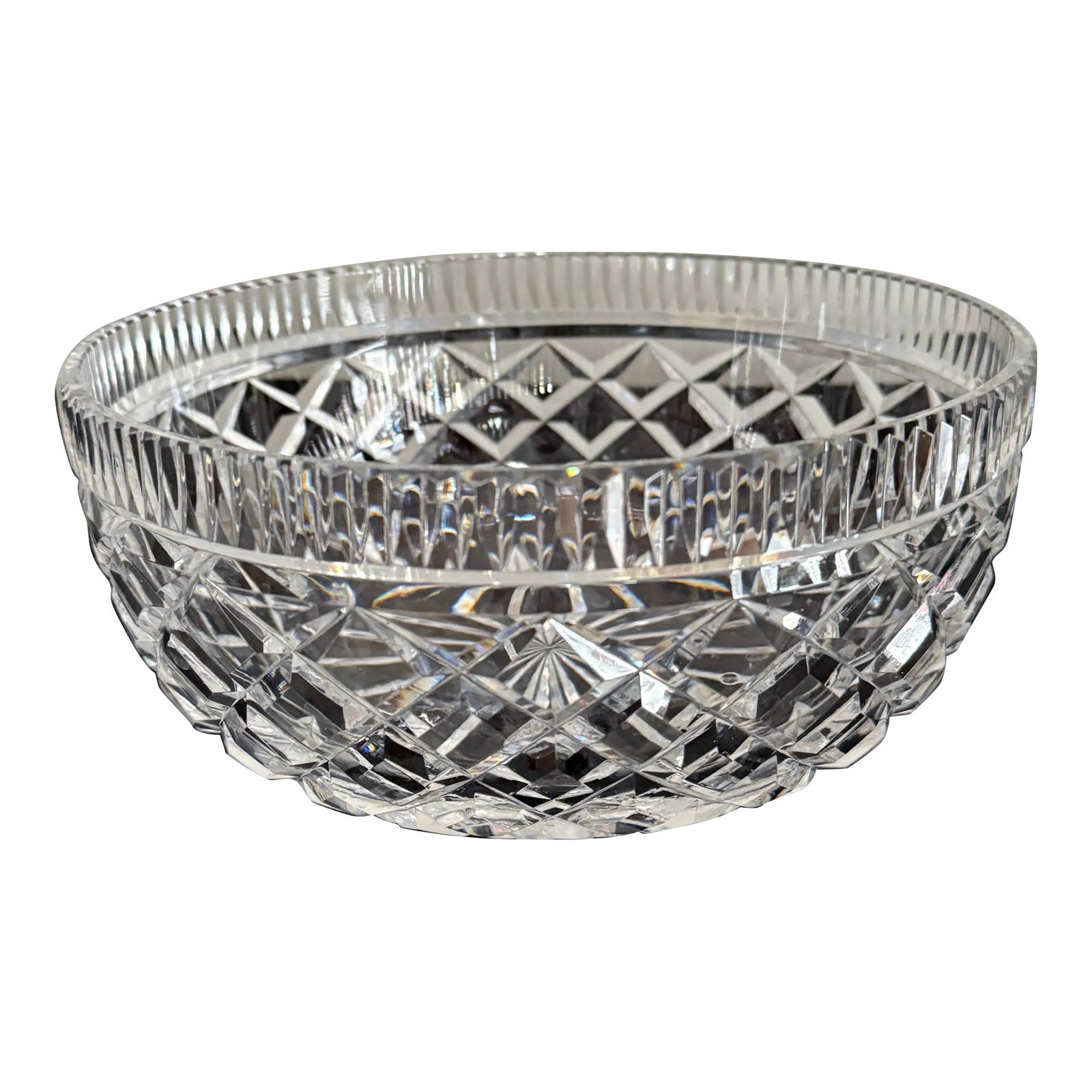 Vintage Waterford Crystal Killeen Pattern Glass Bowl | Chairish