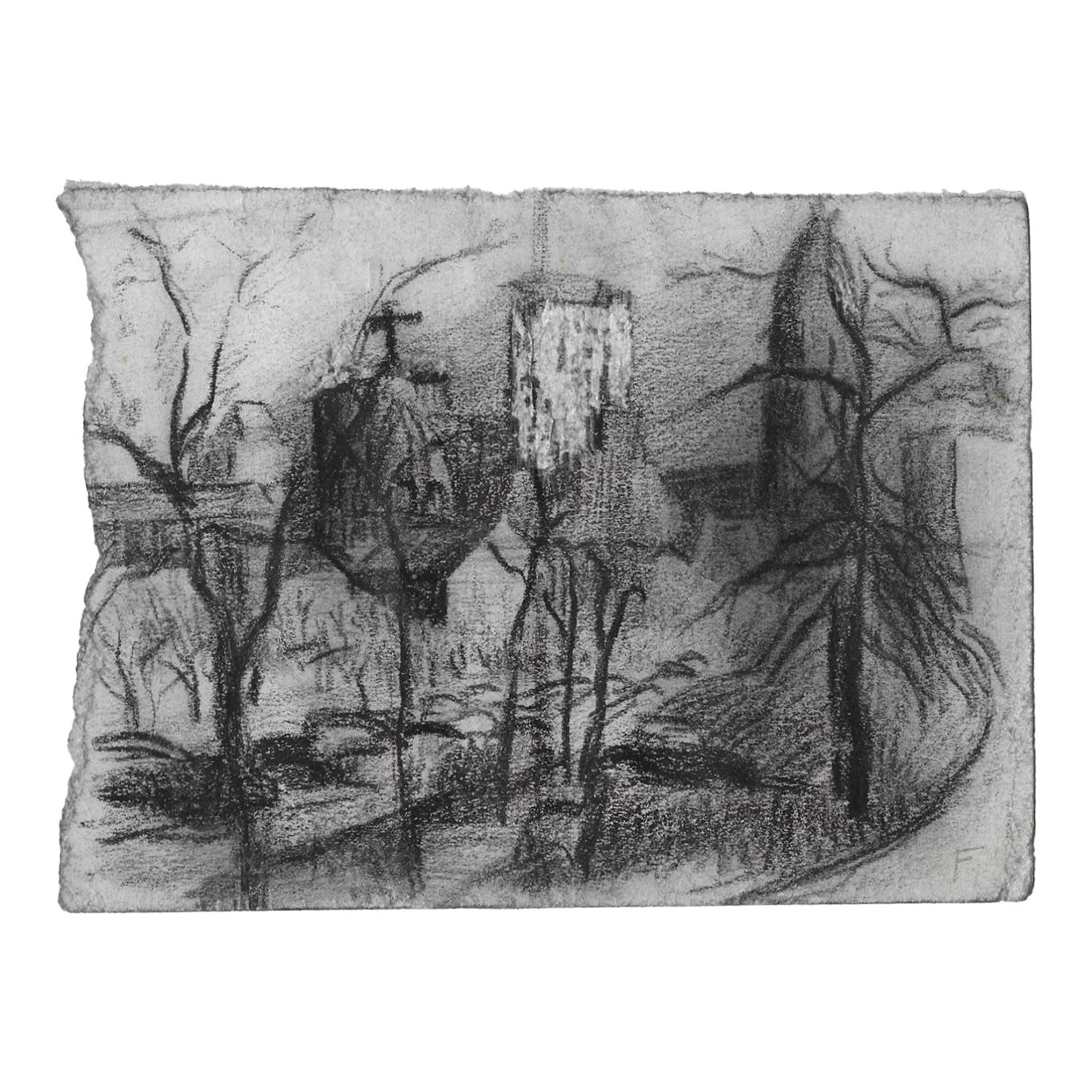 1940s Frank Wallace Philadelphia Drawing | Chairish