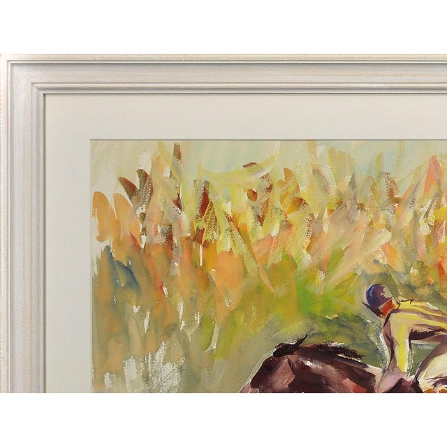 1976 "On the Gallops" Gouache Painting by John Rattenbury Skeaping ...