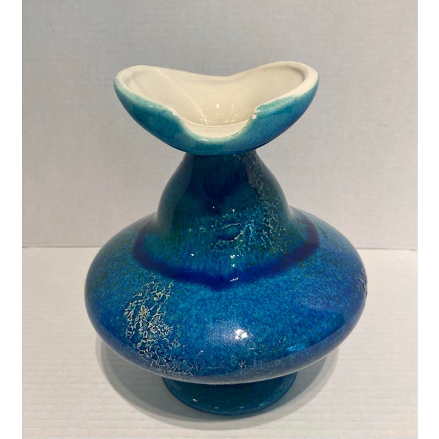 1950s Etruscan Blue Royal Haeger Pitcher #4065 | Chairish
