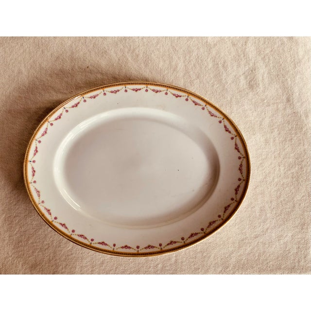 1920s Bernardaud, Limoges 'The Melrose' Rose Garlands Gilt Platter ...