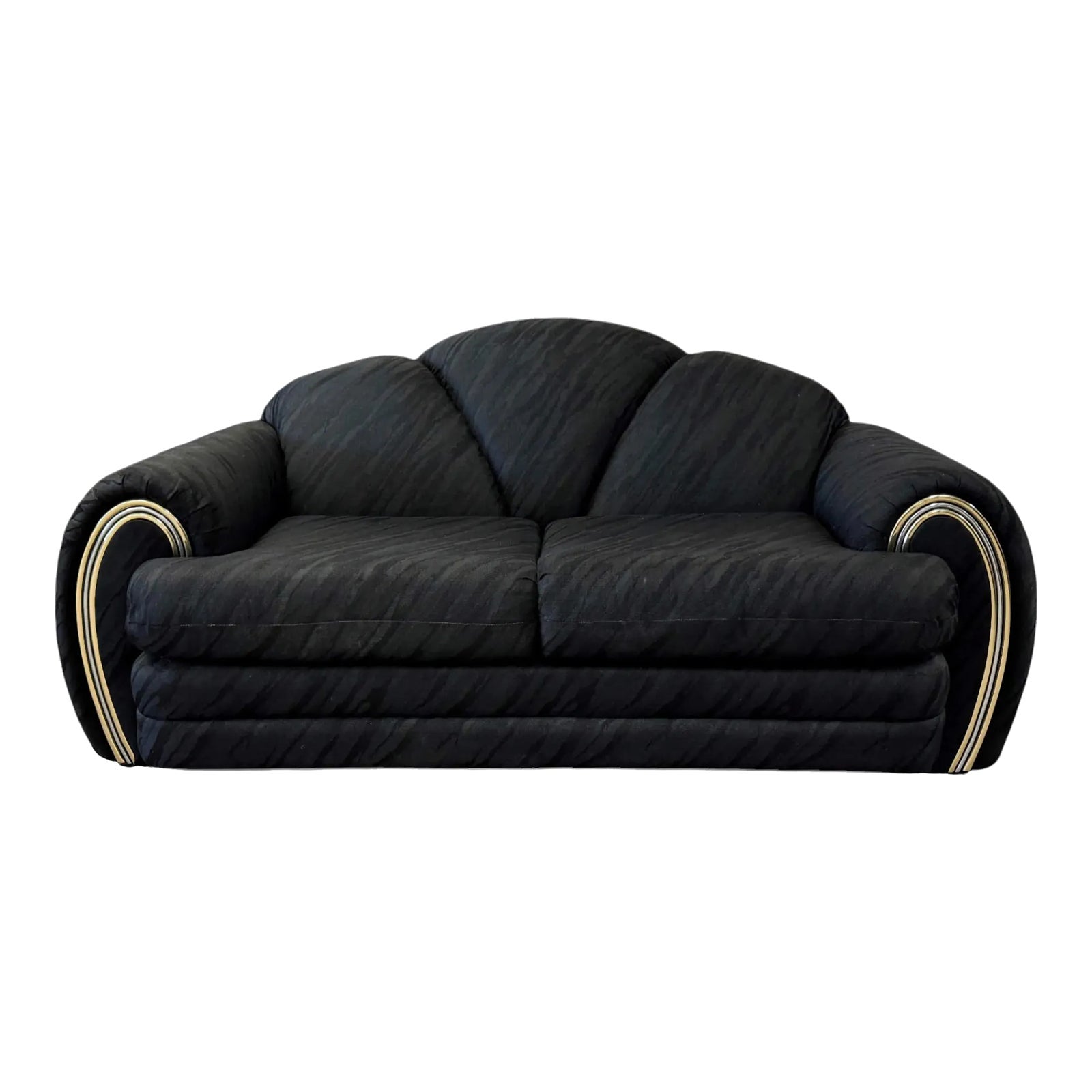 Vintage Mid Century Art Deco Sofa by Schweiger | Chairish