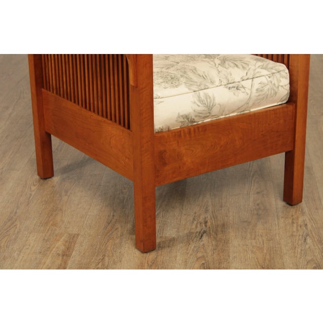 Stickley Mission Collection Cherry Spindle Lounge Chair with Tight Seat ...