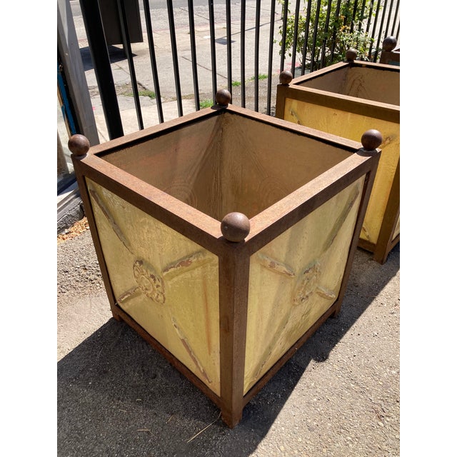 Madeline Anduze Orangerie Planter Box Yellow Glazed Terracotta-2 | Chairish
