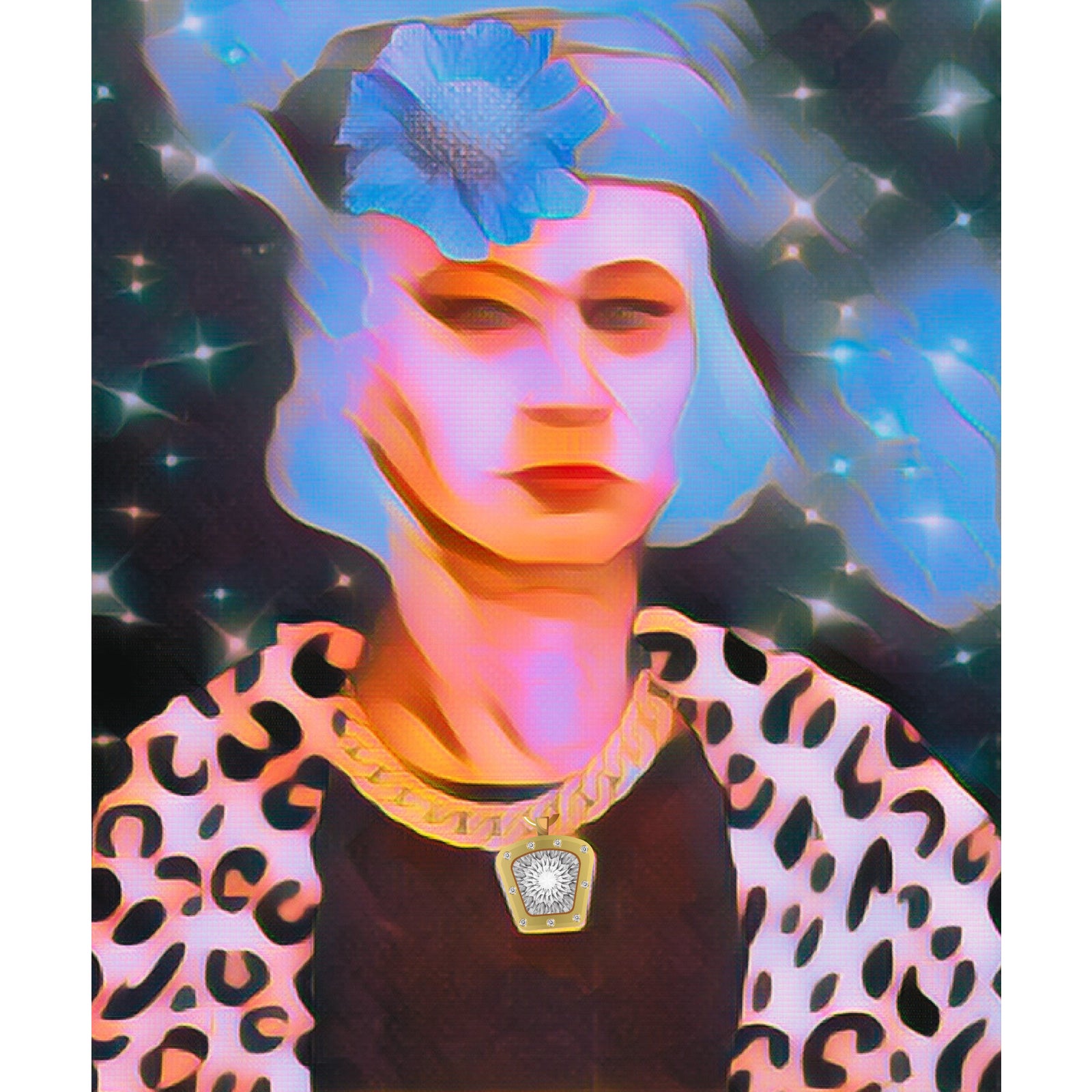 Modern Abstract Cleric Print by Suga Lane | Chairish