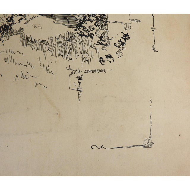 Collection of Antique Architectural Drawing Continental - Set of 5 ...