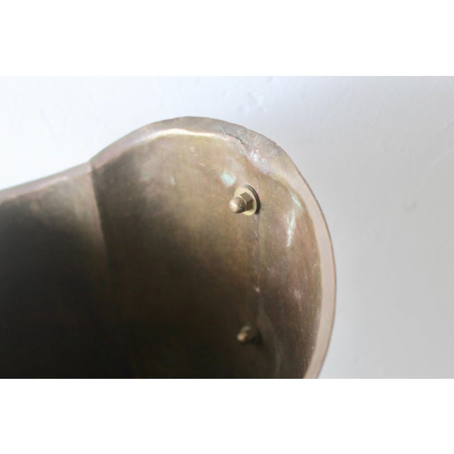 1970s Vintage Italian Style Brass Umbrella Stand or Cane Holder With ...