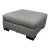 JoyBird Grey Square Ottoman | Chairish
