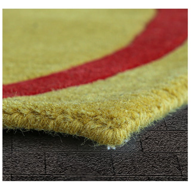 Abstract Handmade Hand Tufted Rug | Chairish