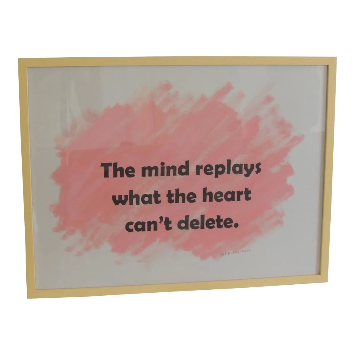 Framed Word Art Print on Paper by Ted Baker Art Work | Chairish