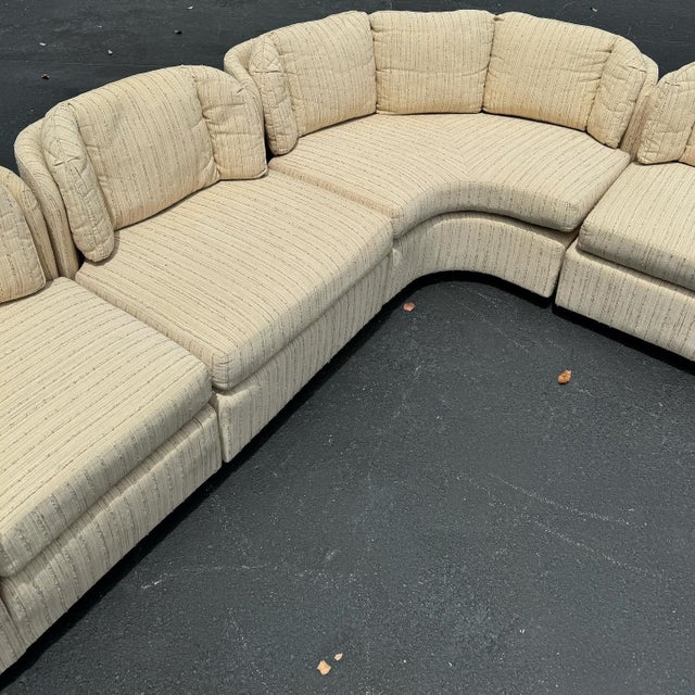 Henredon Folio 500 Modular Scalloped Sofa - 6 Pieces | Chairish